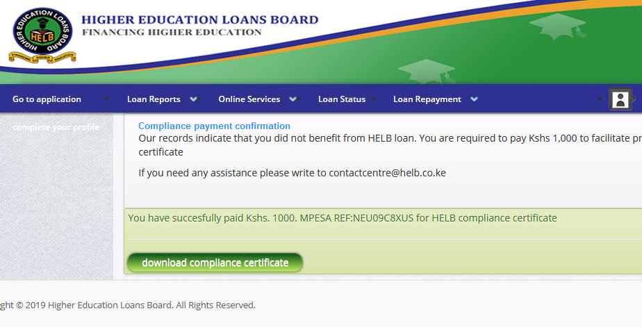How to apply for HELB Compliance Certificate In Kenya | Majira Media