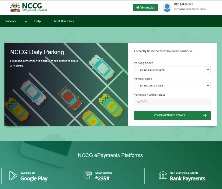 Nairobi County Mpesa Paybill Number. How to pay for parking fee ...