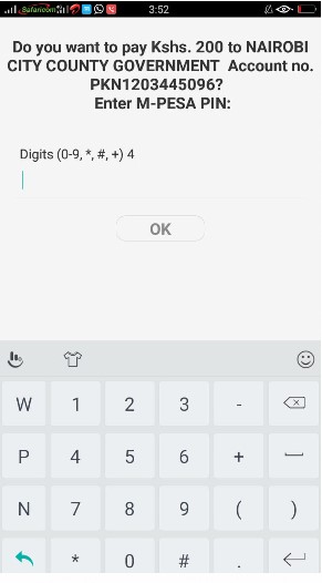 Nairobi County Mpesa Paybill Number. How to pay for parking fee ...